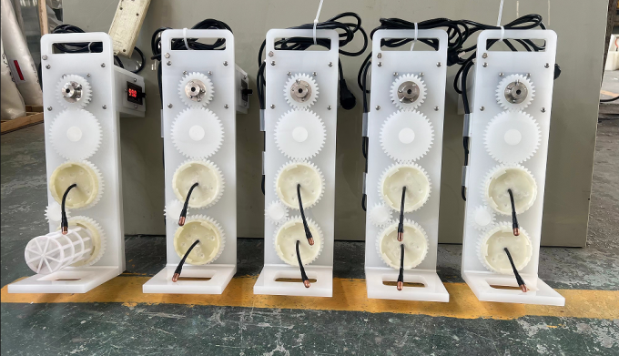 Dual Barrel Body PPN Mini Electroplating Barrel For Electroplating Tank