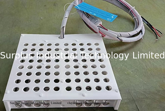 230V Single Phase 2.5KW PTFE Immersion Heater 280x280x45mm PFA Frame