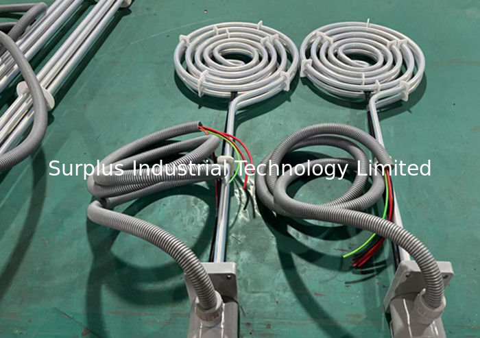 480V 1P 4KW PTFE Immersion Heater Spiral Shaped PTFE Heater For Heating ...