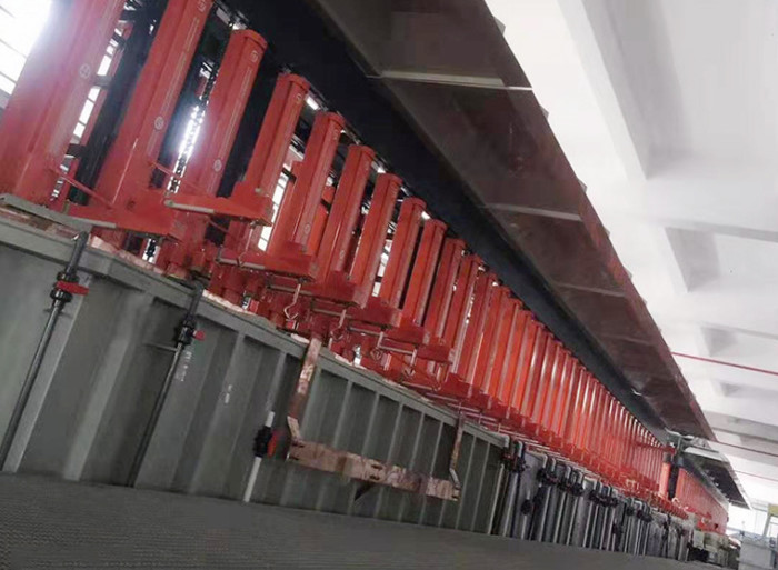 Vertical Lifting Rack Silver Electroplating Production Line