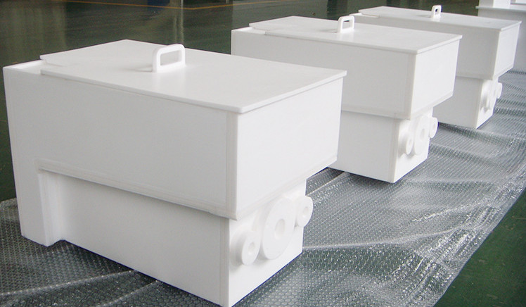 High Purity PVDF PFA PTFE Electroplating Tanks , Semiconductor Plating ...