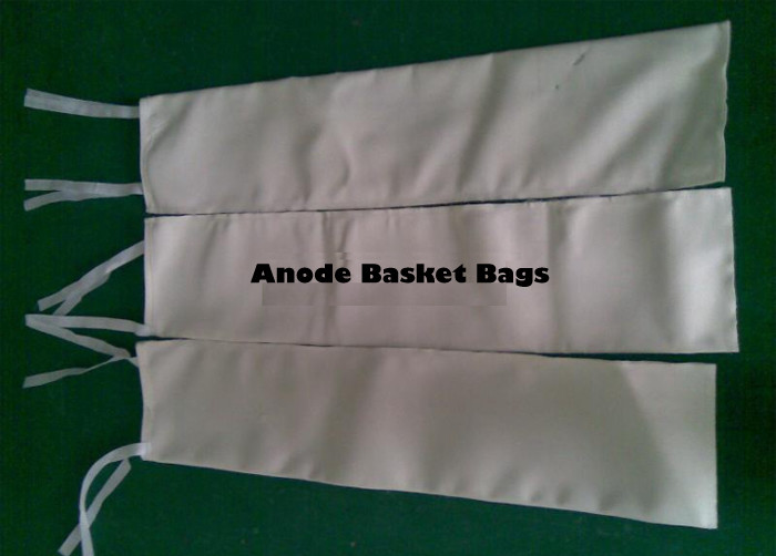 White 5 Micron Polyester Anode Bags For Titanium Anode Basket